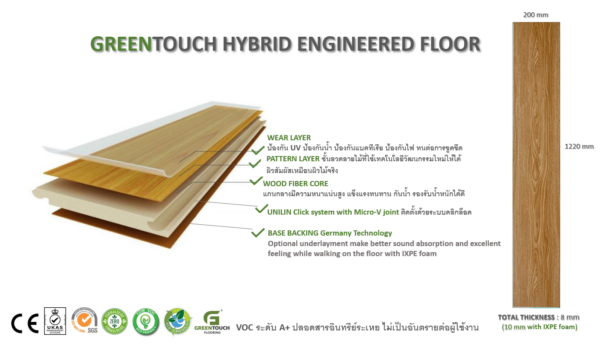 GREENTOUCH HYBRID ENGINEERED FLOOR - GREENTOUCH Innovation (Thailand)